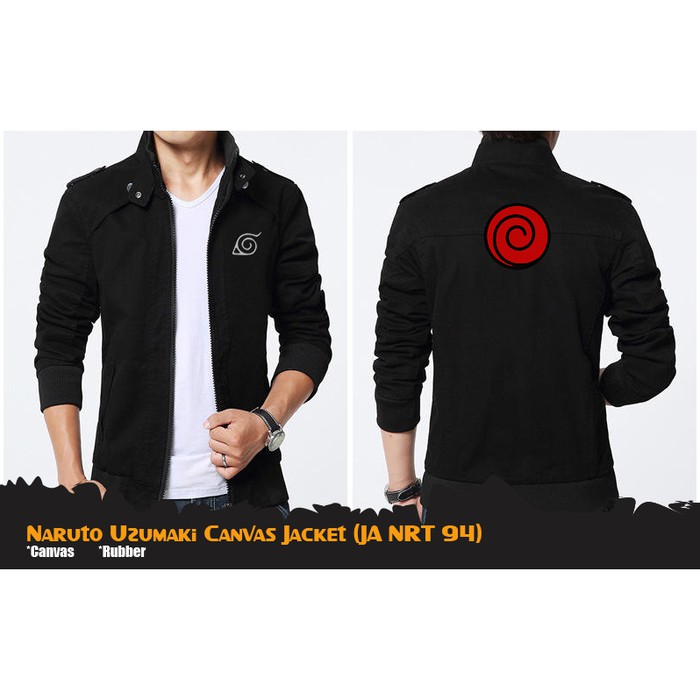 Jual Jaket Anime Naruto Uzumaki Clan Canvas JA NRT 94 | Shopee Indonesia