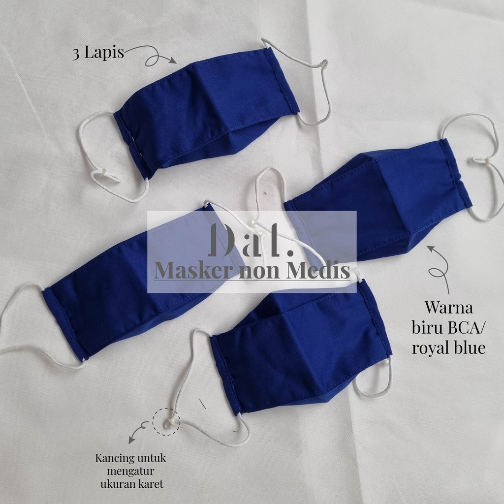 Jual Masker non medis kain 3D EVO MASK 3 Lapis headloop tali string ...