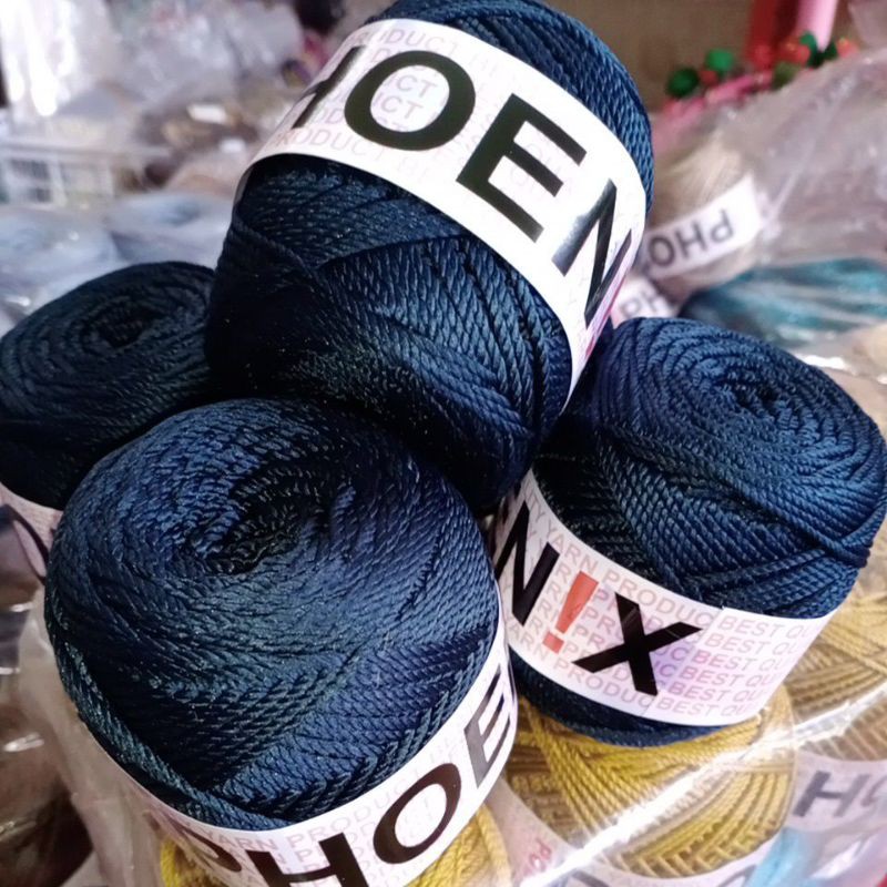 Jual benang poli kilap Phoenix blue black | Shopee Indonesia