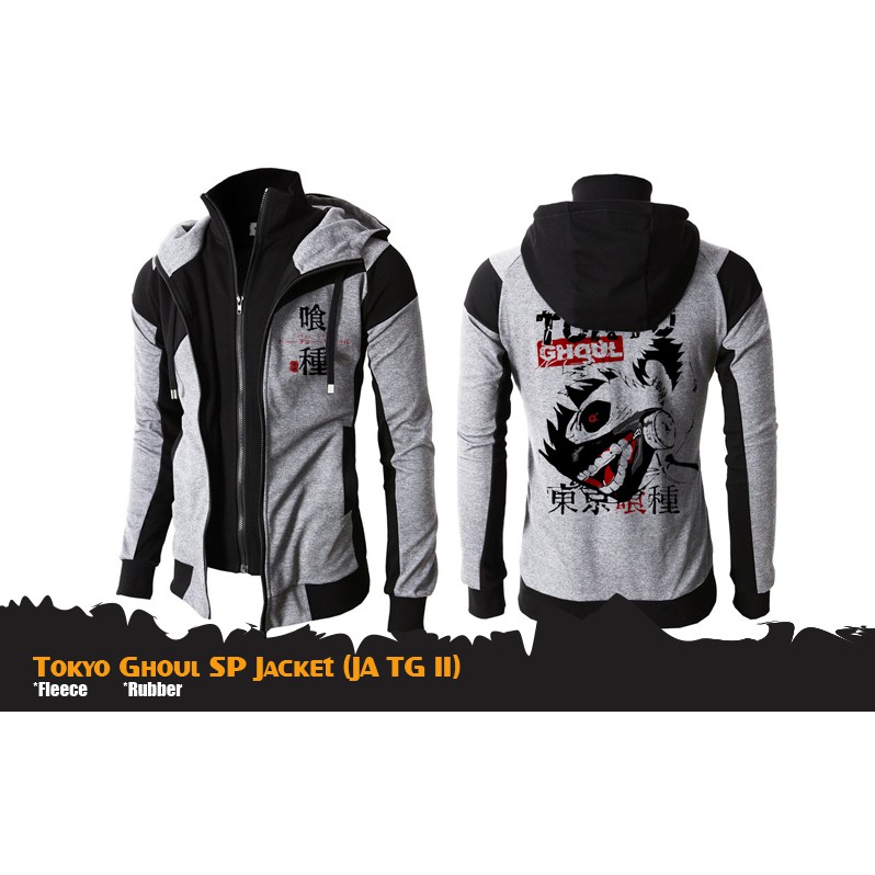 Jual Jaket Anime Tokyo Ghoul Double Zipper JA TG 11 - Jaket Kaneki Ken ...