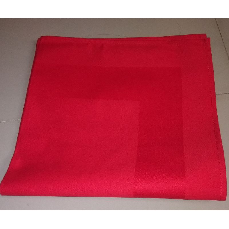 Jual Napkin Satin Band Damask Merah Cabe 50x50 cm | Shopee Indonesia