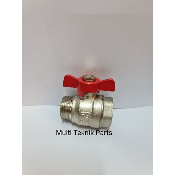 Jual Ball Valve / Stop Kran / Kran Air Drat Luar Dalam / Male x Female PN25 1/2" inch DN15 ...