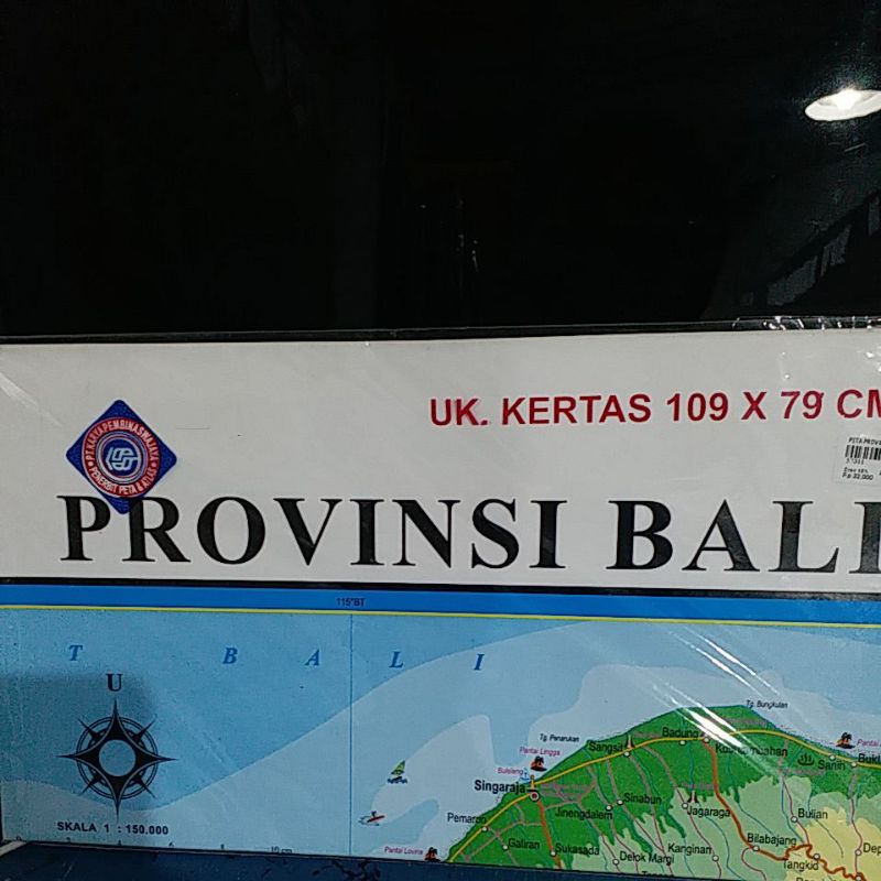 Jual Peta provinsi Bali lipat uk 109x79cm | Shopee Indonesia