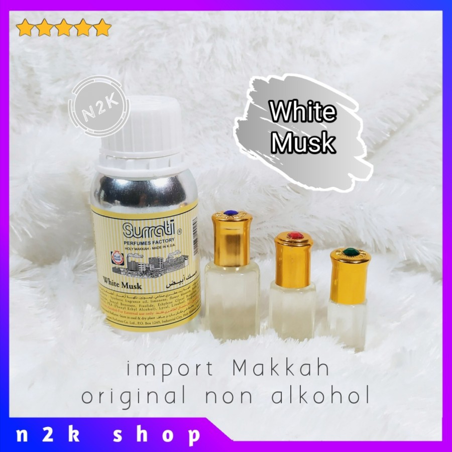 Jual SURRATI WHITE MUSK MISIK PUTIH Bibit Parfum Original Non Alkohol ...