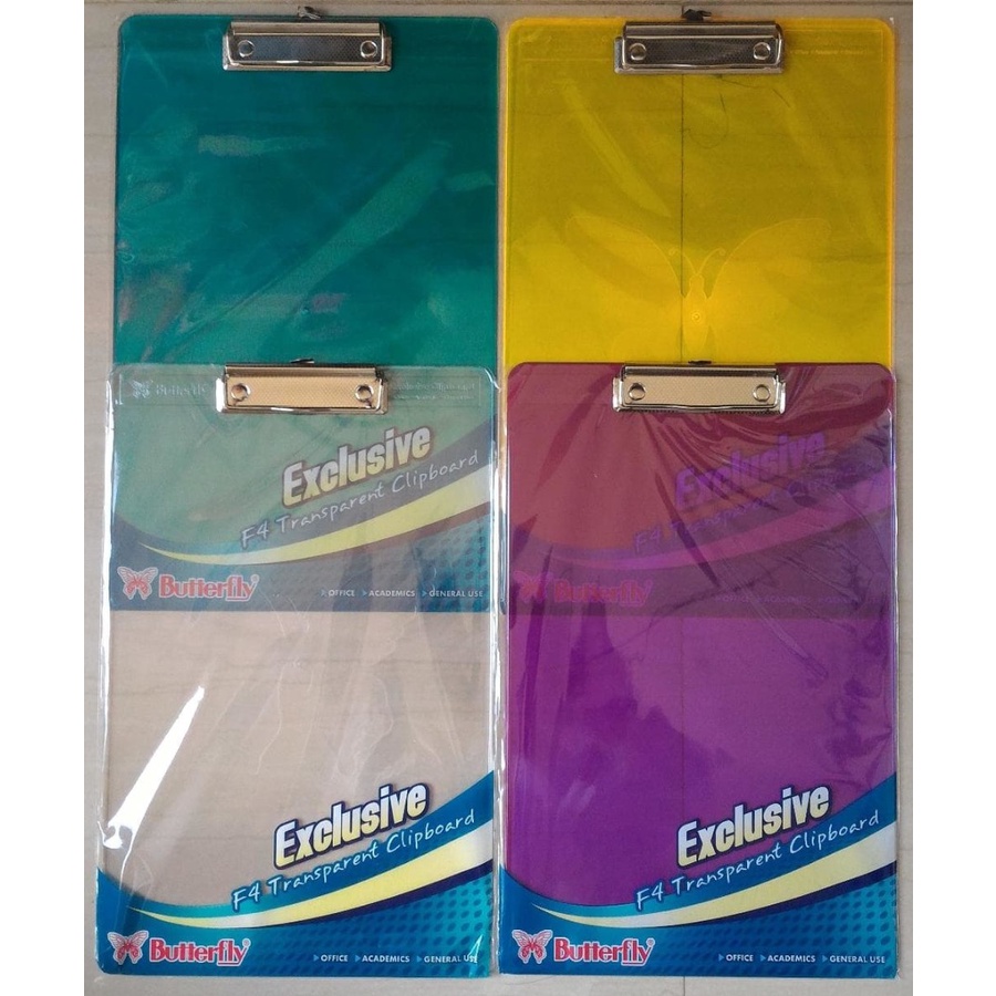 Jual Papan Jalan mika transparant / Clipboard / Papan Ujian Butterfly ...