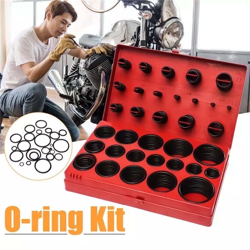Jual ( BIG PROMO - BISA COD ) O-ring Set - Karet Rubber O Ring Seal Tightening 225PCS - Karet ...