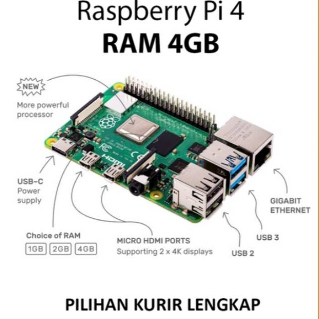 Jual PAKET RASPBERRY PI 4 RAM 1 GB SIAP PAKE LENGKAP OS NYA | Shopee ...