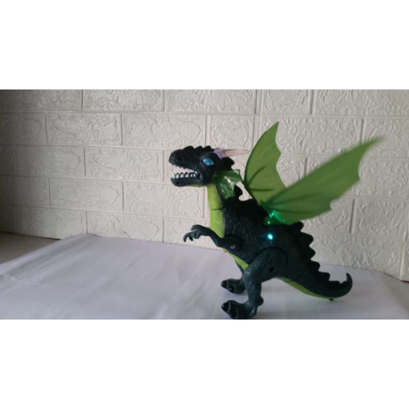 Jual Mainan Dinosaurus Sayap Besar Jalan Suara Lampu warna merah dan ...