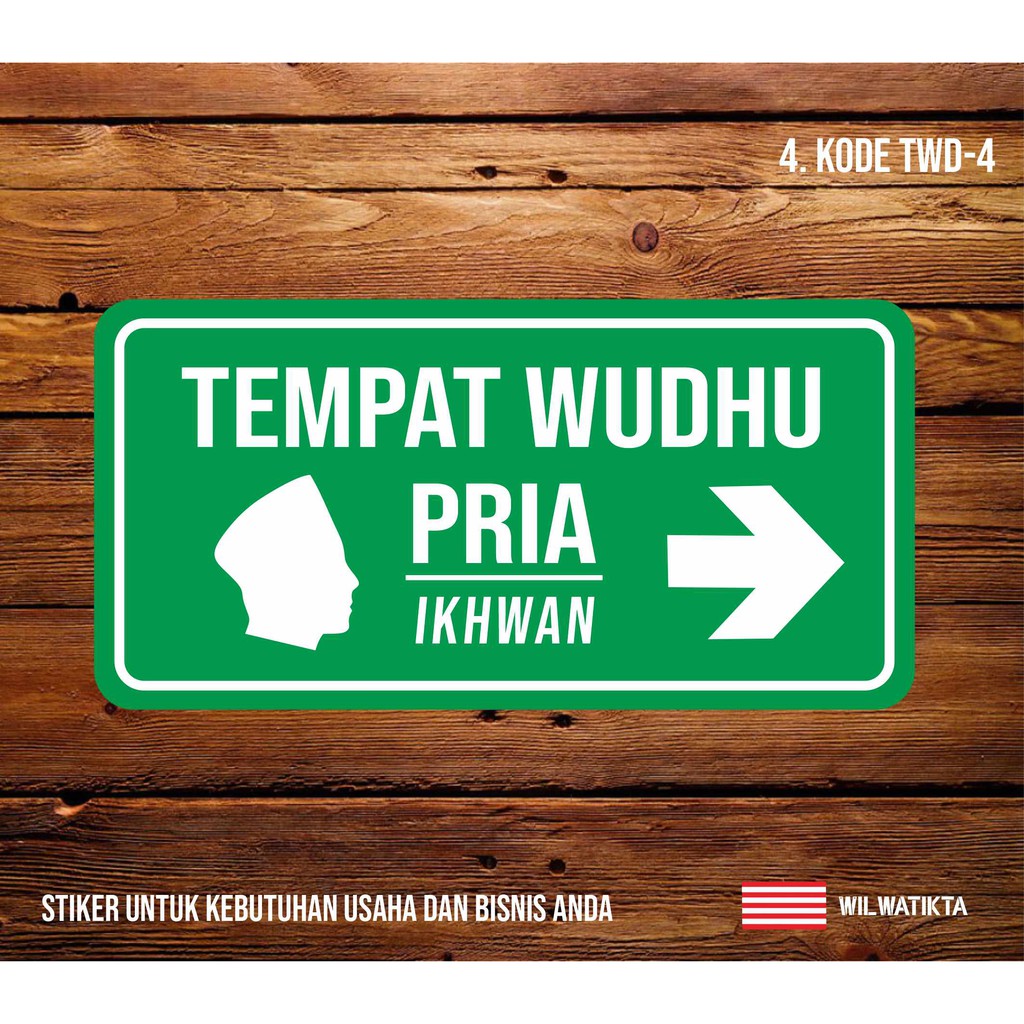 Jual Stiker Sign Tempat Wudhu Pria dan wanita ( Min 2 Pcs ) | Shopee ...