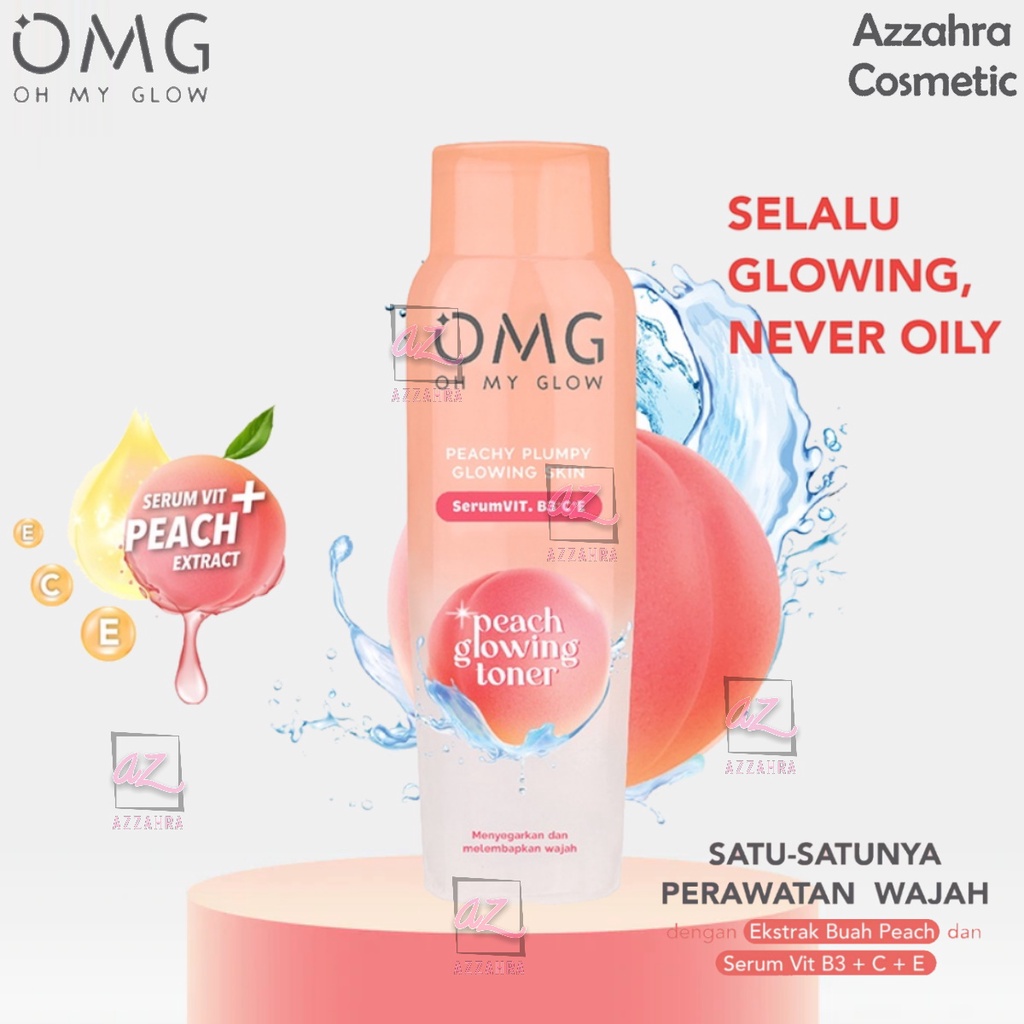 Jual OMG OH MY GLOW Peach Glowing Toner 100ml | Shopee Indonesia