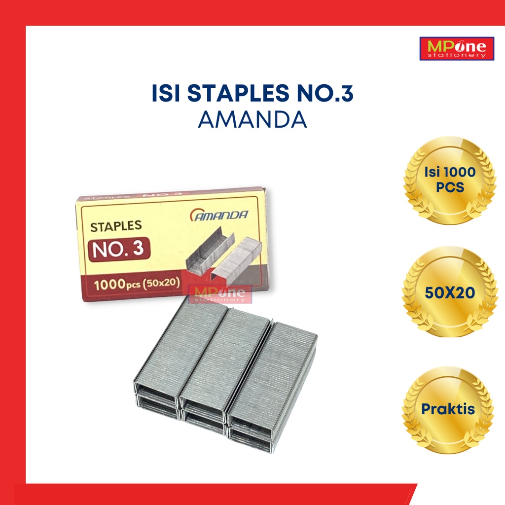 Jual Isi Staples No.3 / Isi Staples No. 3 Amanda | Shopee Indonesia