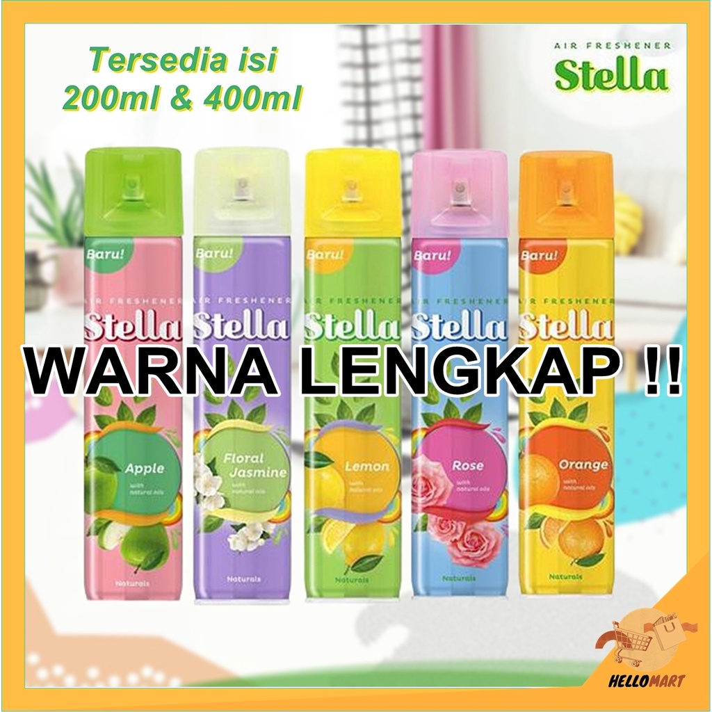 Jual ORIGINAL Stella Air Freshener Spray 400ml & 200ml Aerosol / Stela ...