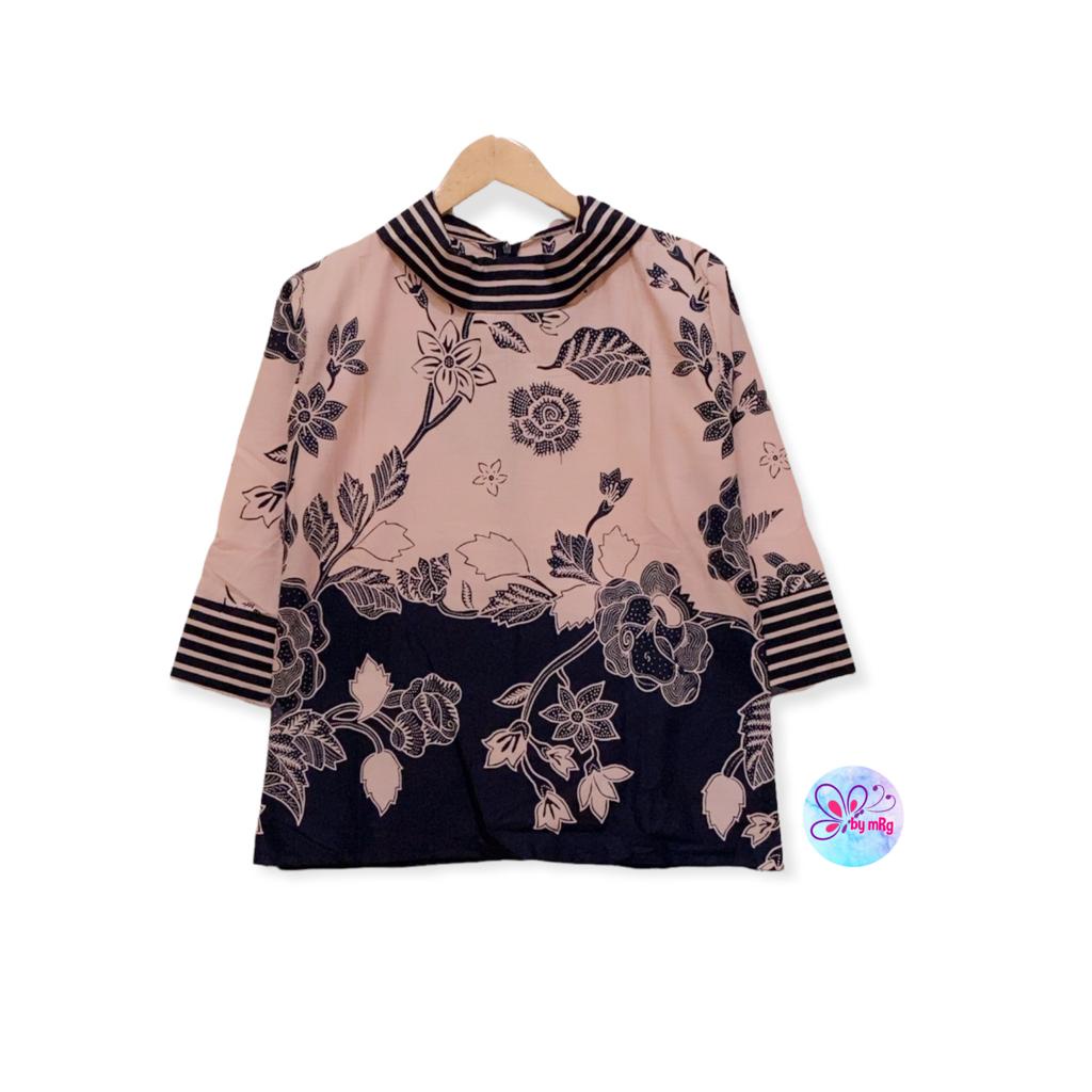 Jual Blus Batik Modern Olivia Bunga | Shopee Indonesia