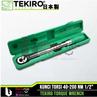 Jual TEKIRO Torque Wrench TR2000 Kunci Momen Torsi 40-200 Nm 1/2 Inch | Shopee Indonesia