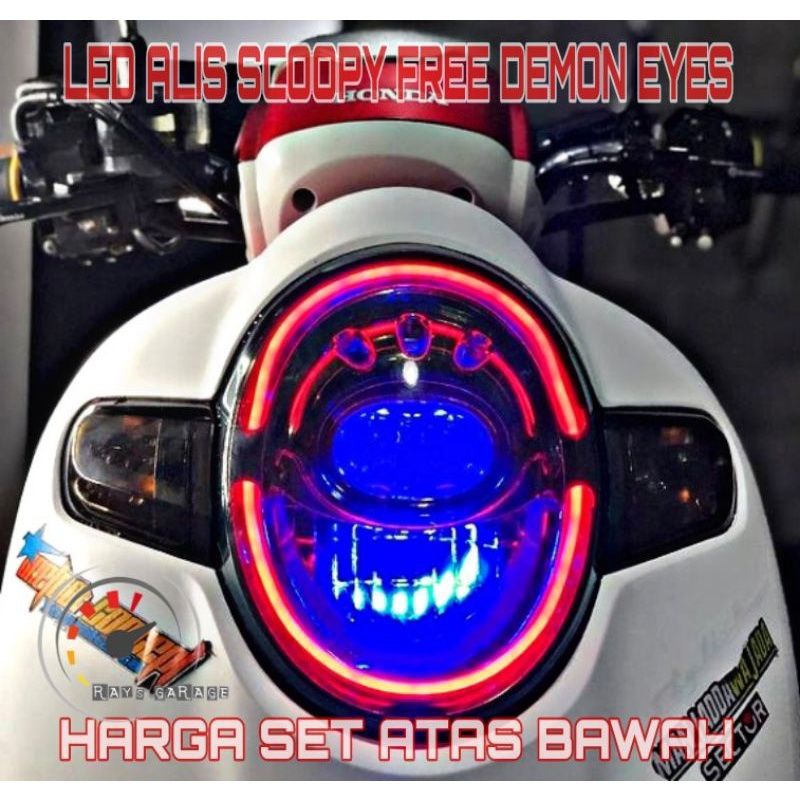 Jual COD LED ALIS 30CM HONDA SCOOPY SCOPY GENIO YAMAHA FINO FREE DEMON ...