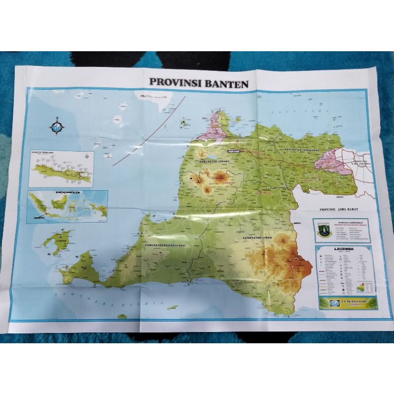 Jual Peta Provinsi Banten (Lipat besar) | Shopee Indonesia