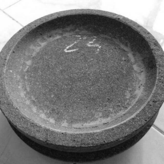 Jual Cobek 23cm batu merapi asli, standar rumahan kwalitas super ...