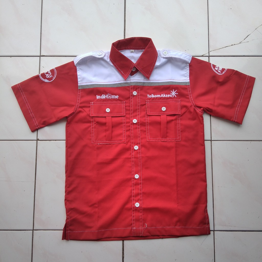 Jual SERAGAM INDIHOME CUSTOM SERAGAM KERJA INDOOR/OUTDOOR BAJU KERJA ...
