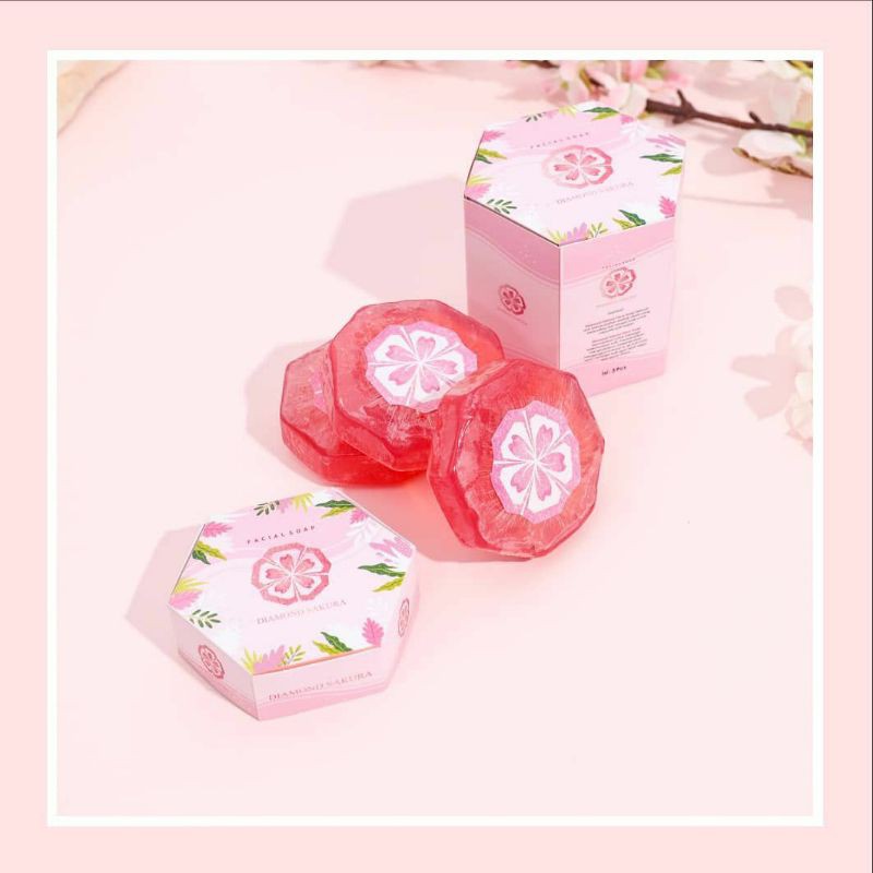 Jual Diamond Sakura Face Soap (Free Jaring Sabun) | Shopee Indonesia