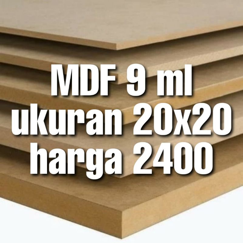 Jual mdf 9 mm 20x20 | Shopee Indonesia