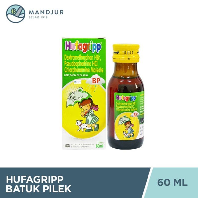 Jual HUFAGRIP SIRUP UNTUK ANAK 60 ML BATUK PILEK DEMAM HUFAGRIP ...