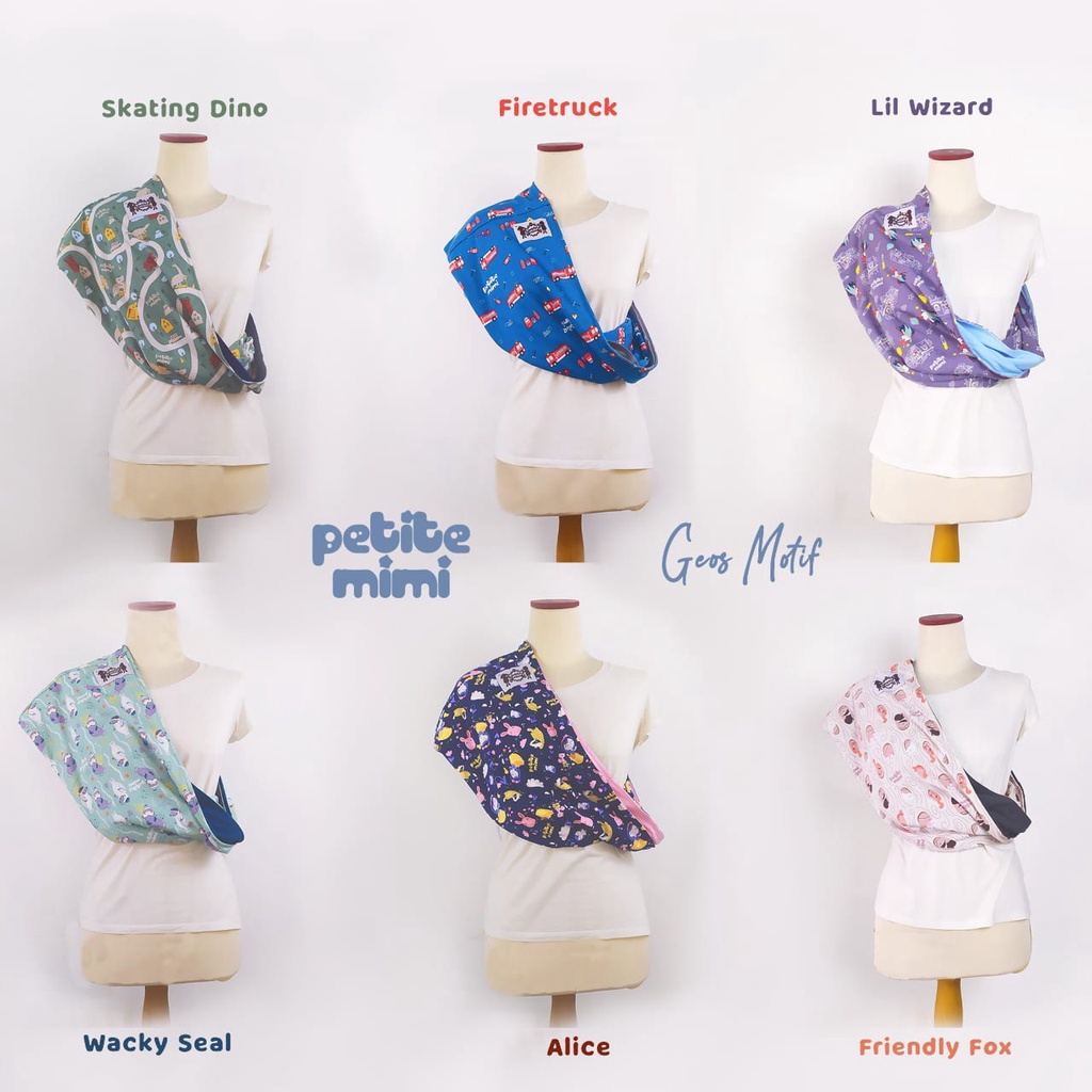 Jual Petite Mimi Gendongan Kaos Simple Sling Motif Size M , L , XL ...
