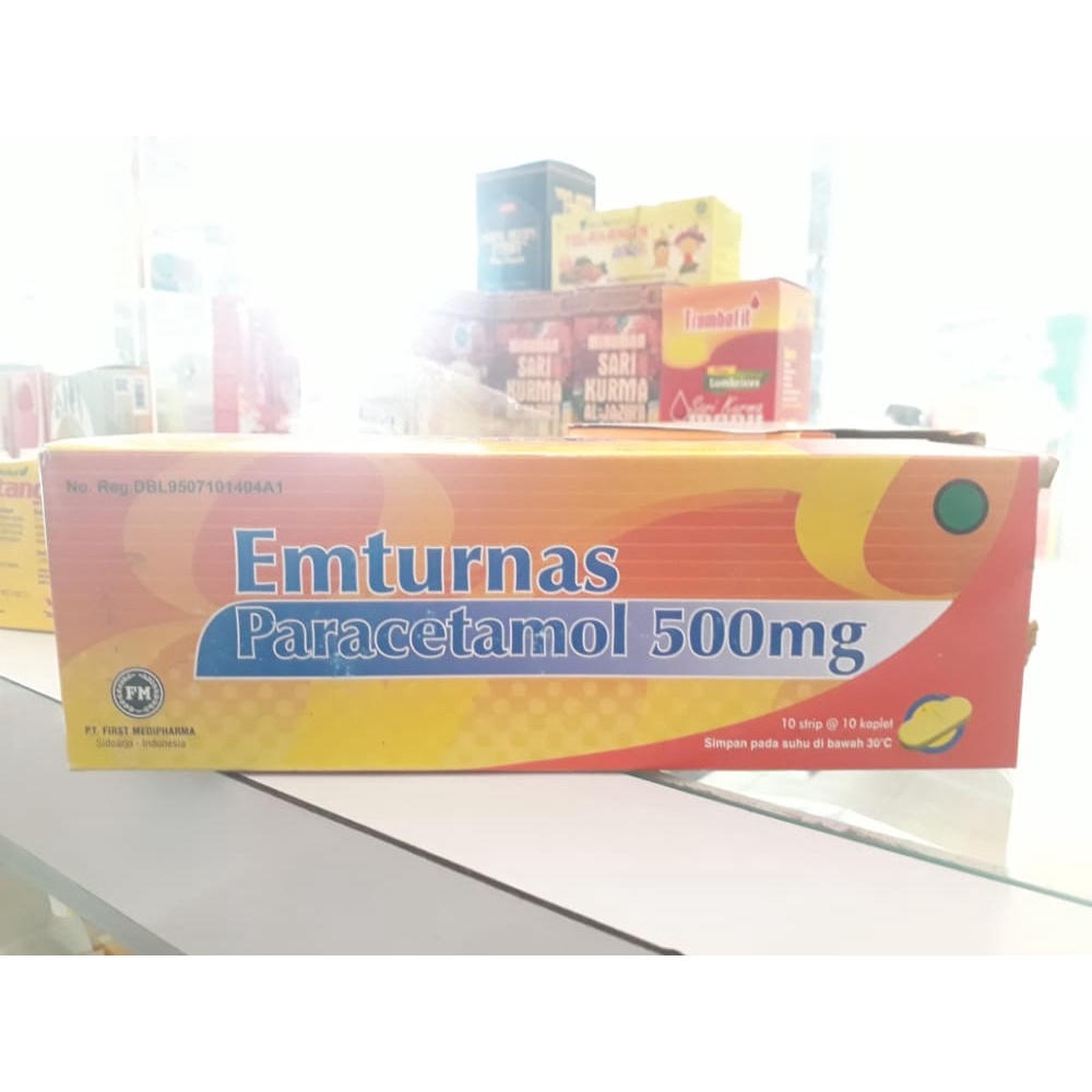 Jual Emturnas paracetamol 500mg | Shopee Indonesia