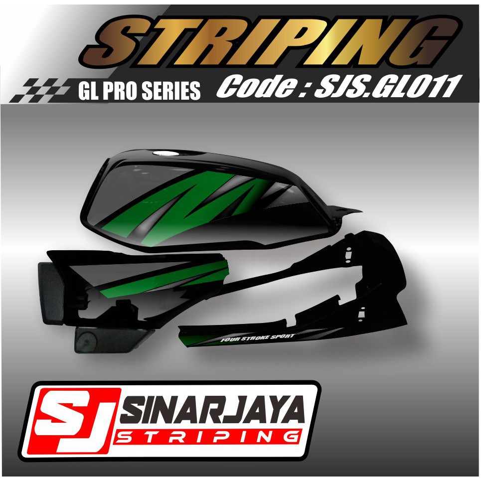 Jual STRIPING GL PRO SERIES - GL MAX GRAFIS DESAIN SIMPLE SJS011 ...
