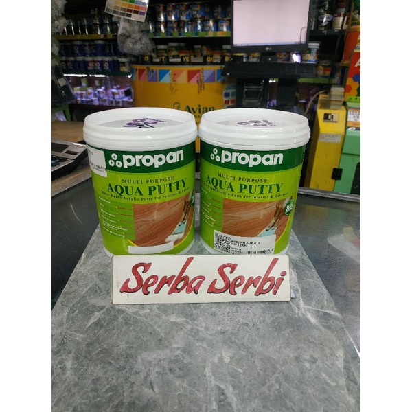 Jual (1KG AQUA PUTTY) Dempul kayu waterbased arcylic propan | Shopee ...