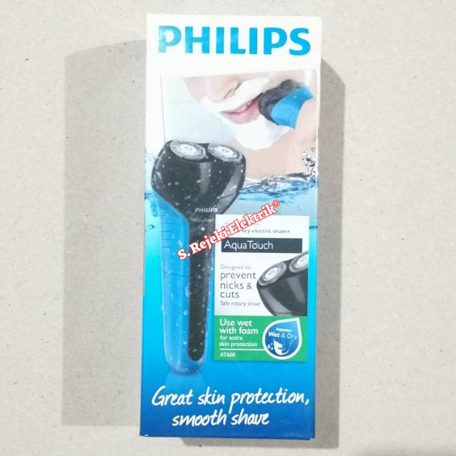 Jual Philips Shaver Aqua Touch Dry Wet AT600/AT 600 15 Elektrik Cukuran ...