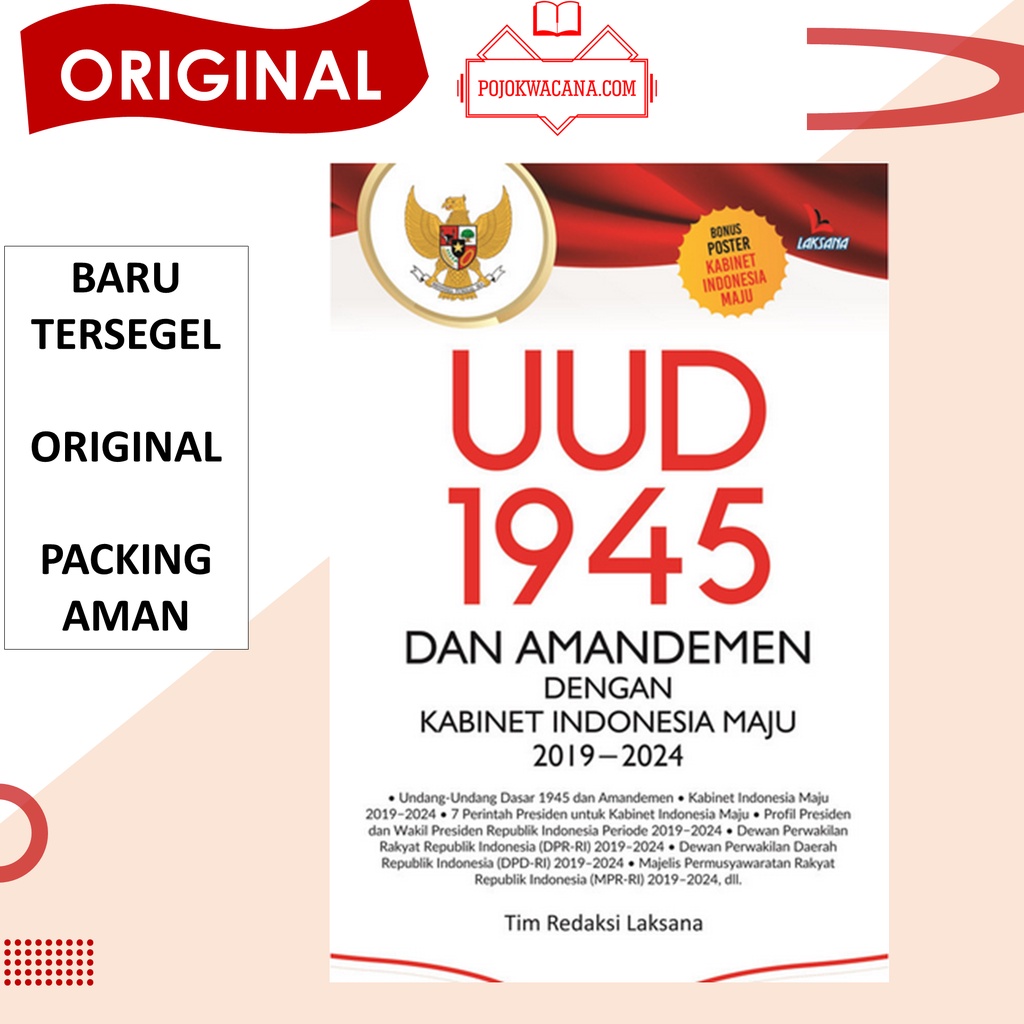Jual Buku UUD 1945 dan Amandemen dengan Kabinet Indonesia Maju 2019-2024 | Shopee Indonesia