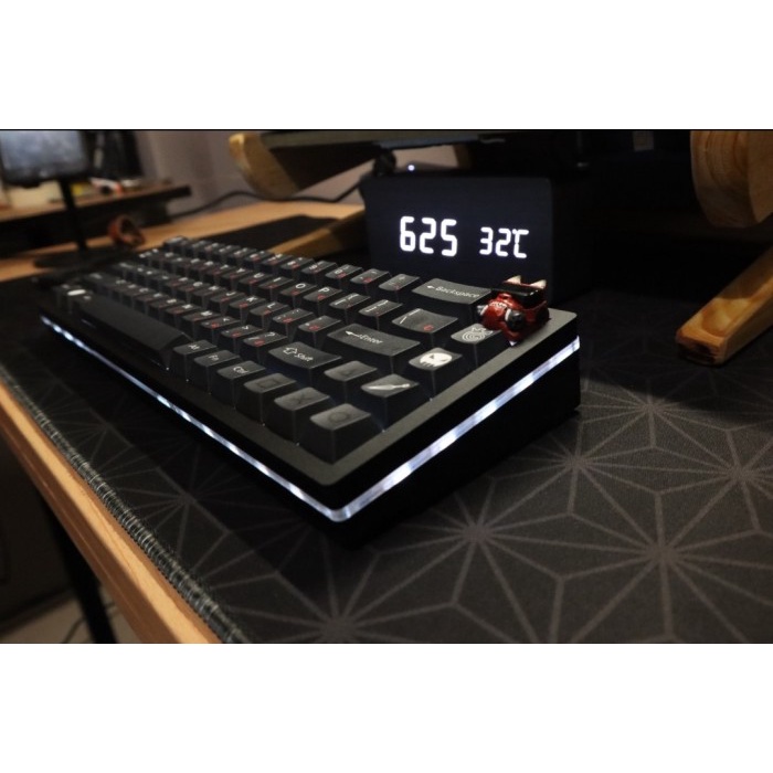 Jual CUSTOM CASE ACRYLIC KEYCHRON K6 + PLATE MECHANICAL KEYBOARD ...
