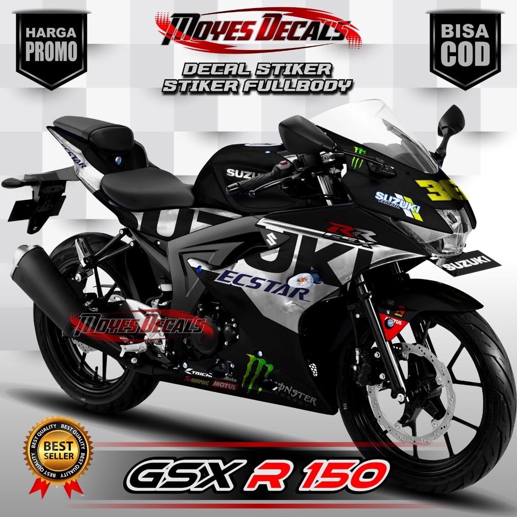 Jual Decal GSX R150 - Motif Series Seuzuki Racing Team | Shopee Indonesia