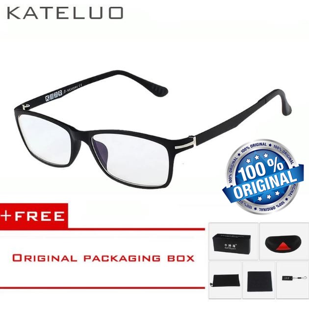 Jual Kateluo 13025 Frame Kacamata Anti Radiasi Komputer dan Gadget Black | Shopee Indonesia
