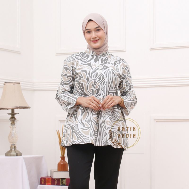 Jual Blus batik wanita baju batik modern. | Shopee Indonesia