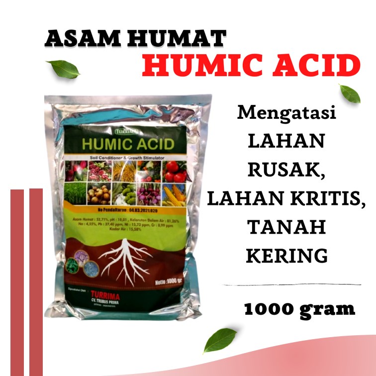 Jual Asam Humat AH, Penyubur Tanah Humic Acid 1kg, Asam Humat Pupuk Untuk Perbaiki Struktur ...