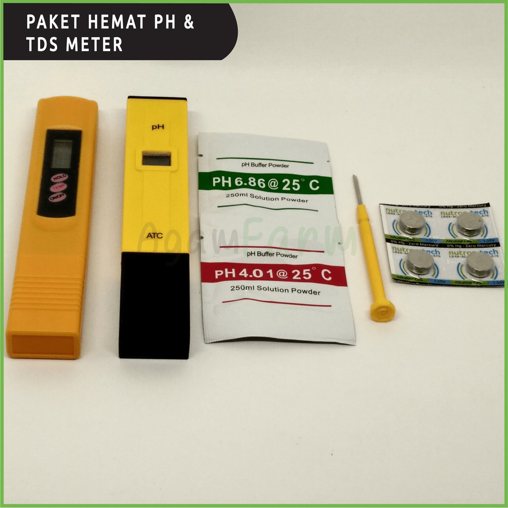 Jual Paket Hemat PH Meter + TDS Meter (alat hidroponik) | Shopee Indonesia