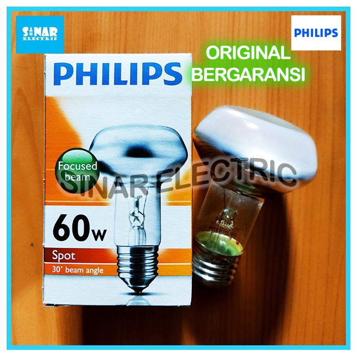 Jual Lampu PHILIPS Spot 60 watt Penghangat Ayam Makanan Reflector ...