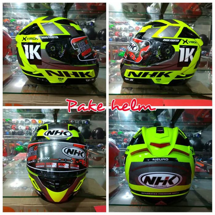 Jual HELM NHK FULL FACE HELM NHK HELM NHK GP1000 XVISION YELLOW ...