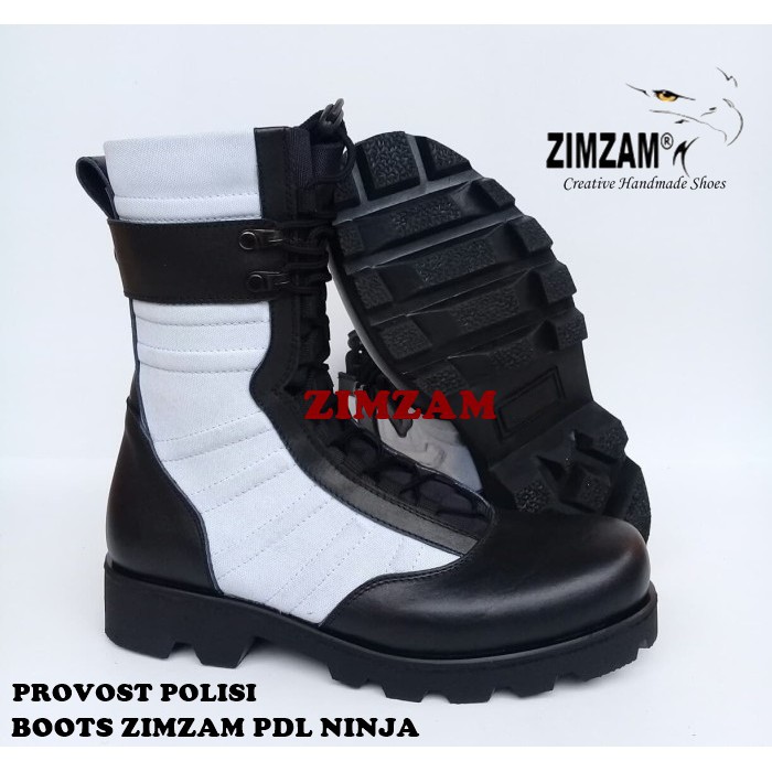 Jual SEPATU SAFETY BOOT PDL NINJA PROVOS TNI PROVOST POLISI UJUNG BESI ...