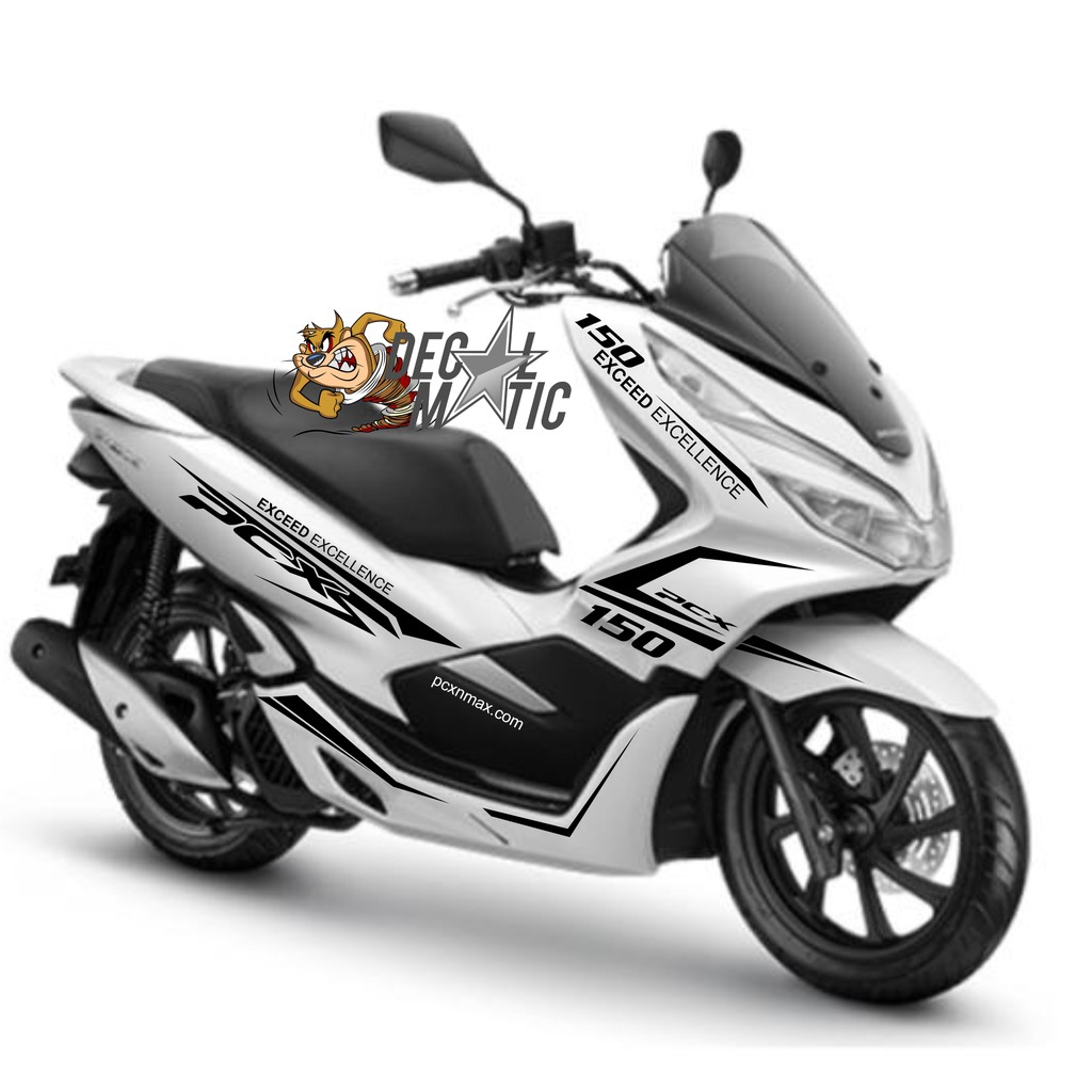 Jual Decal Stiker Striping PCX 150 Sticker Motor Honda PCX 160 Putih ...