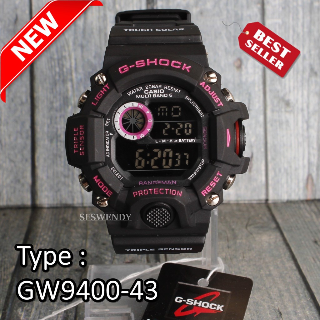 Jual Jam tangan G Shock Wanita anak anak GW 9400 Rangeman Hitam list ...