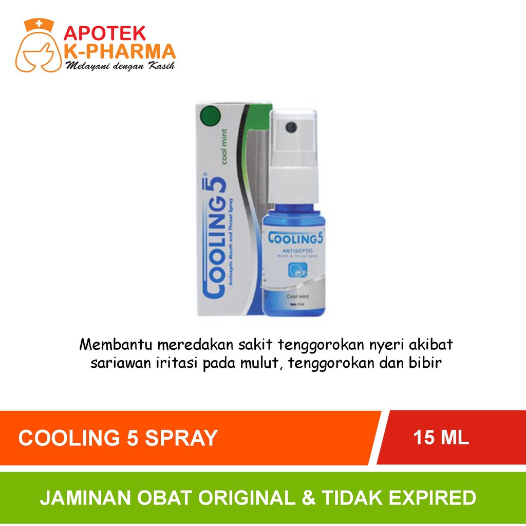 Jual Cooling 5 Spray Cool Mint Isi 15 ml Original Novell | Shopee Indonesia