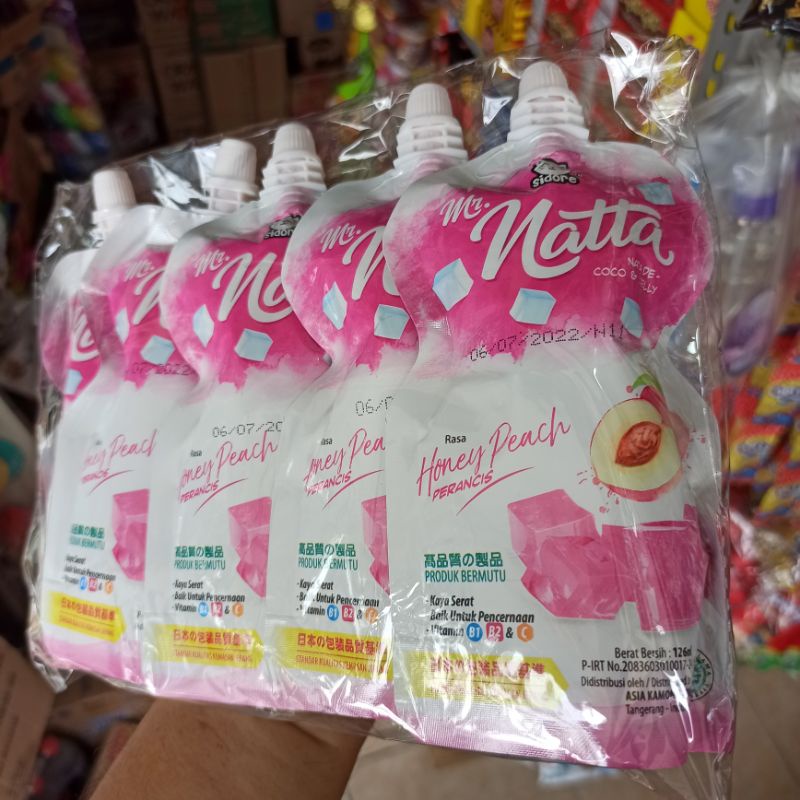 Jual Minuman Mr Natta Jeli Jelly Nata De Coco Rasa Honey Peach Perancis ...