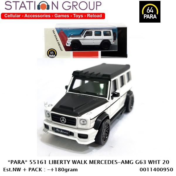 Jual PARA 55161 LIBERTY WALK MERCEDES-AMG G63 WHITE 1-64 - DIECAST ...