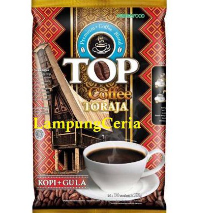 Jual Kopi Gula | Top Coffee Toraja Premium Coffee Blend 10 Sachet X ...