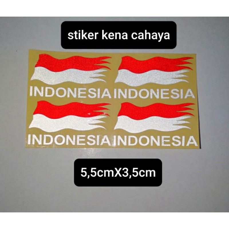 Jual murah stiker cutting setiker nyala sticker motor gambar bendera ...