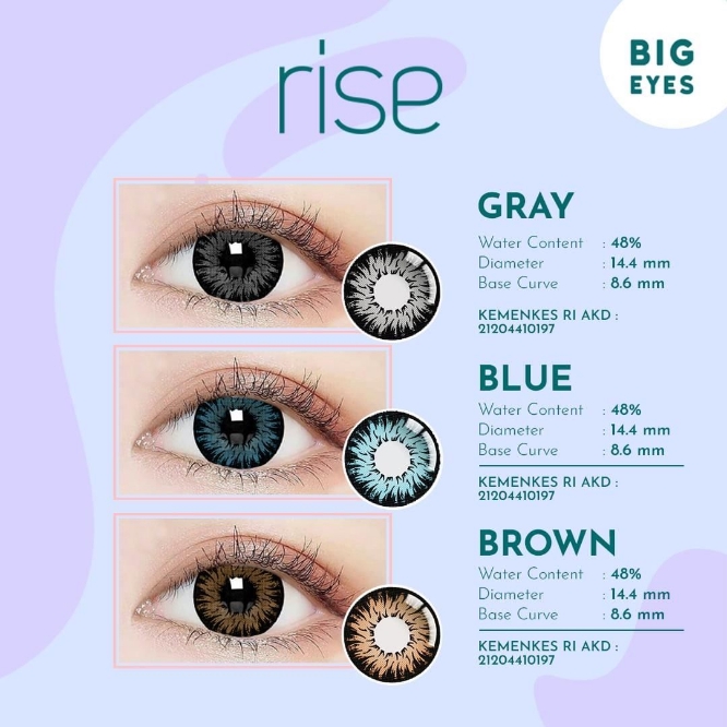 Jual SOFTLENS LIVING COLOR RISE | CUTE EYE | ICONIC | DAZZLE | DKK ...