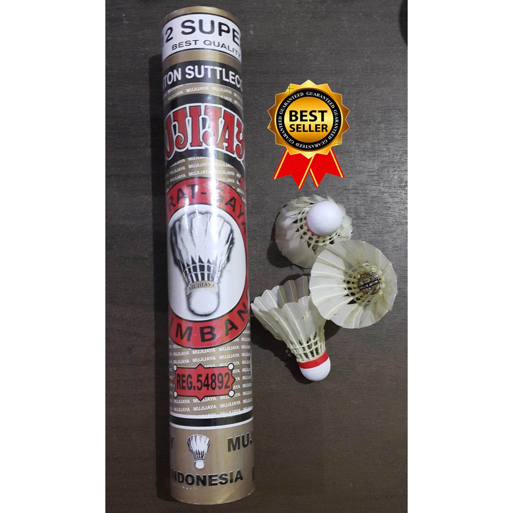 Jual SHUTTLECOCK KOK MUJIJAYA SILVER GOLD COCK | Shopee Indonesia