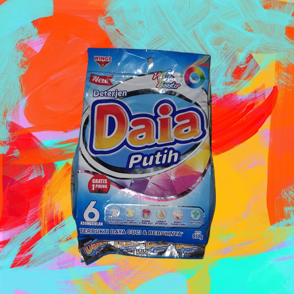 Jual DAIA Detergent Bubuk 800 gr Berhadiah PIRING CANTIK | Shopee Indonesia